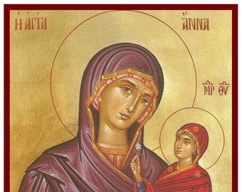 Saint Anna Orthodox Icon - Etsy