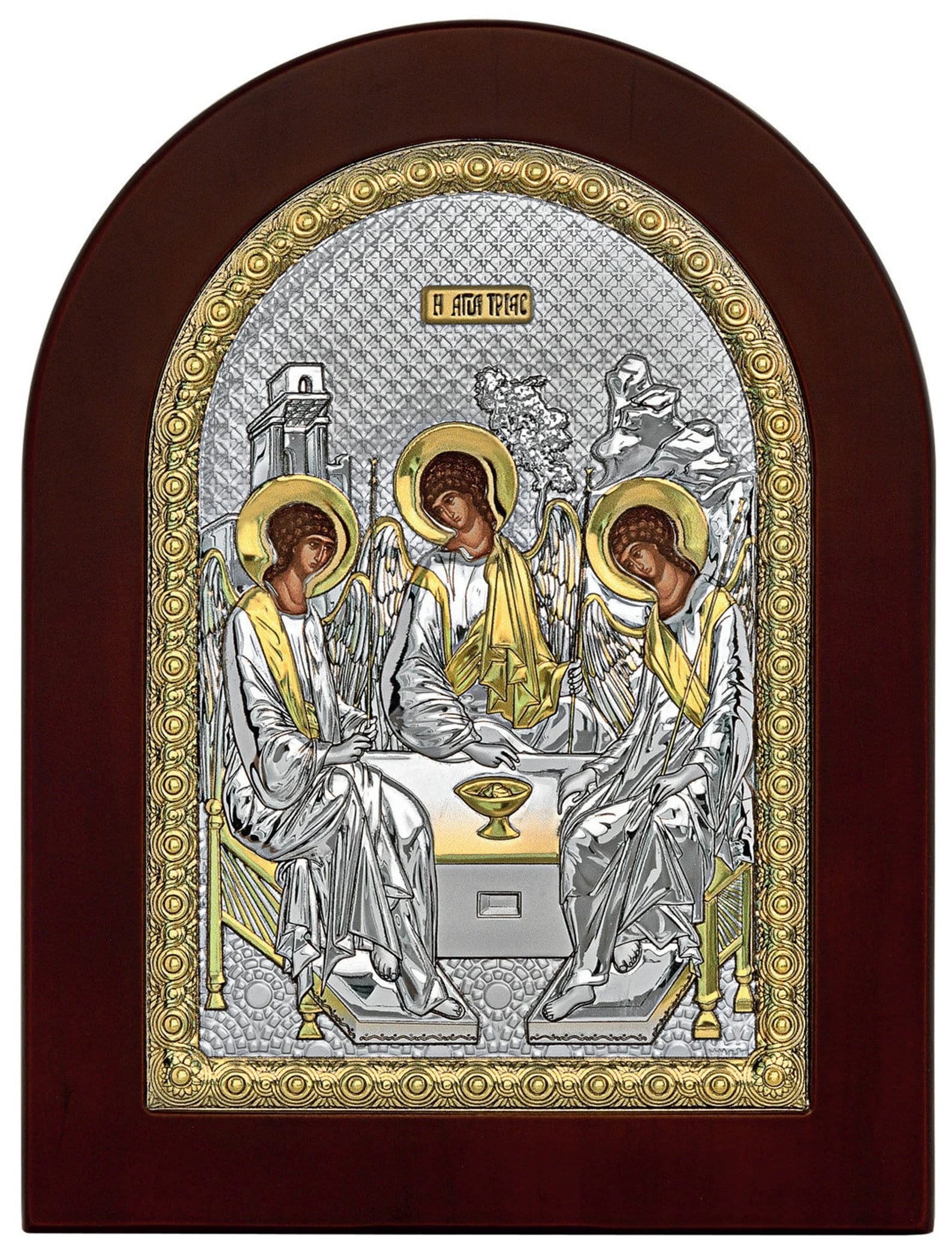 Holy Trinity Greek Orthodox Catholic Christian Byzantine-silver Icon - Etsy
