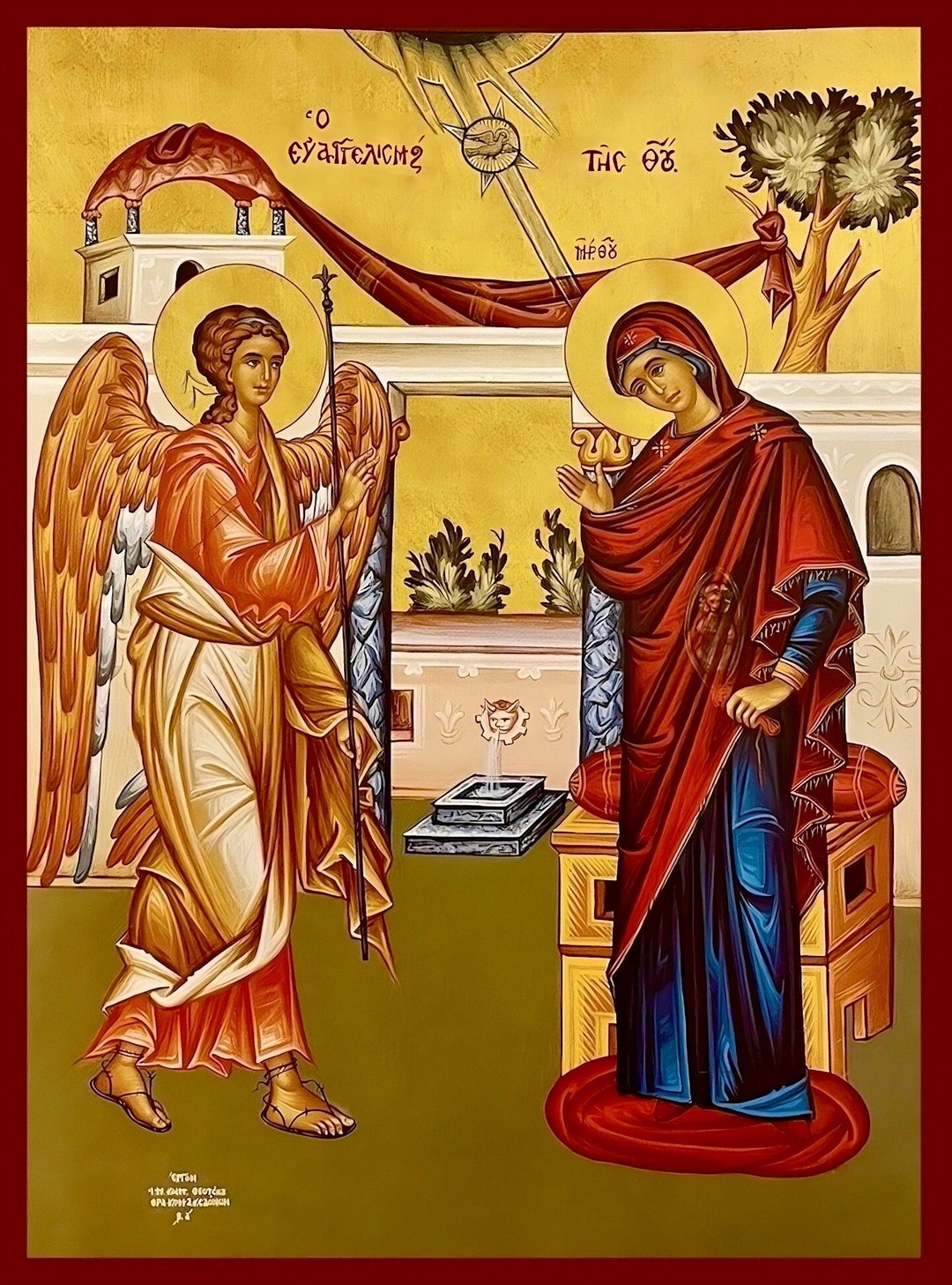 The Annunciation of Virgin Mary- Theotokos - Greek Orthodox Catholic ...