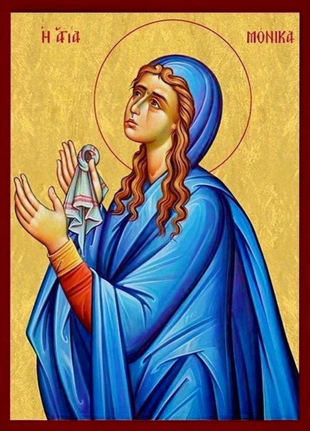 Saint Monica- Orthodox- Catholic Christian Wooden Icon - Etsy