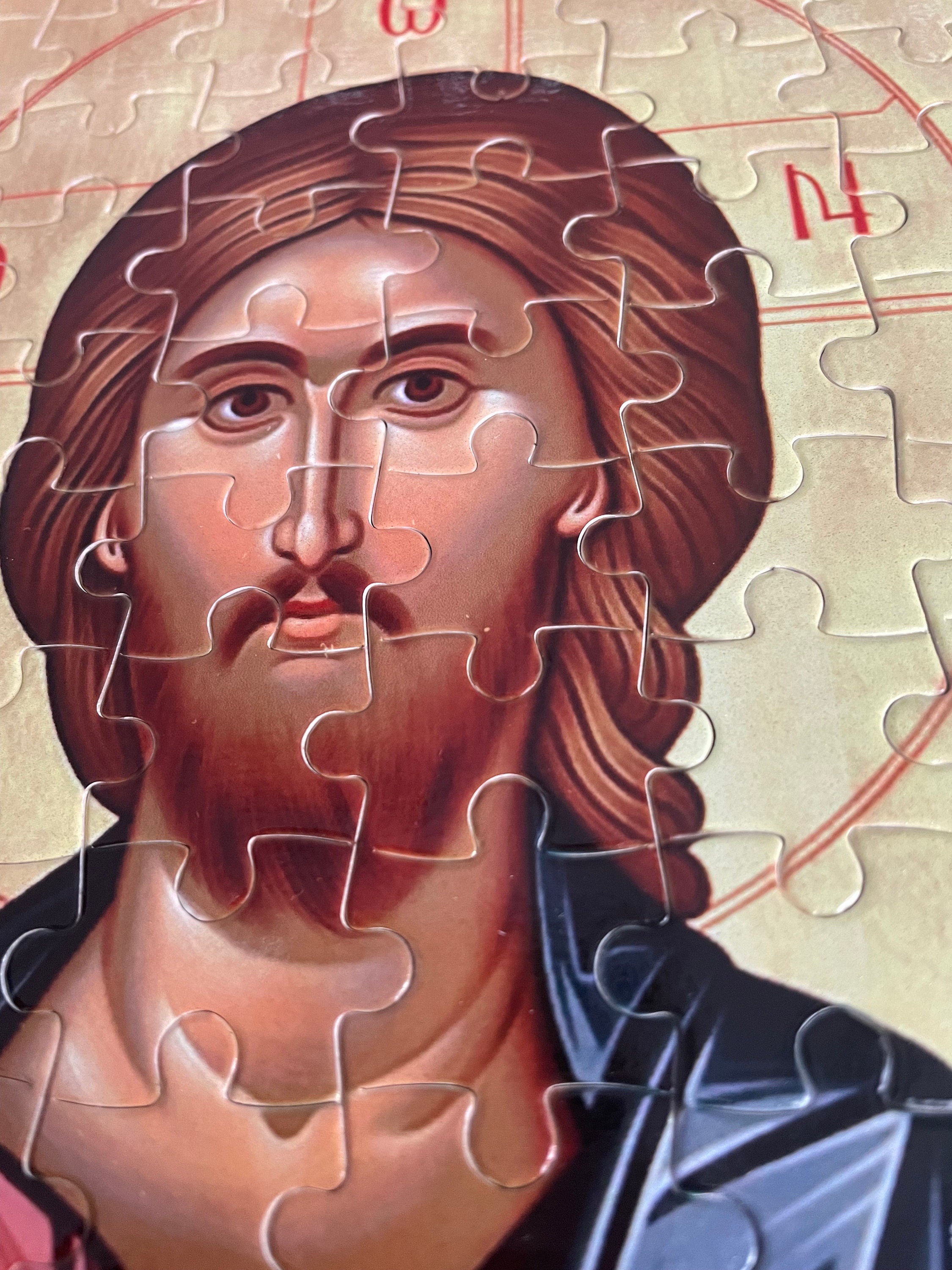 Jesus Christ Virgin Mary Puzzle Jigsaw With Orthodox Catholic Christian ...