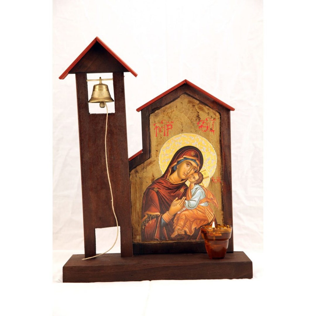 Blessed Virgin Mary With Jesus Christ- Theotokos - Greek Orthodox ...