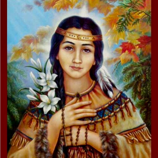 Icon of Saint Kateri - Etsy
