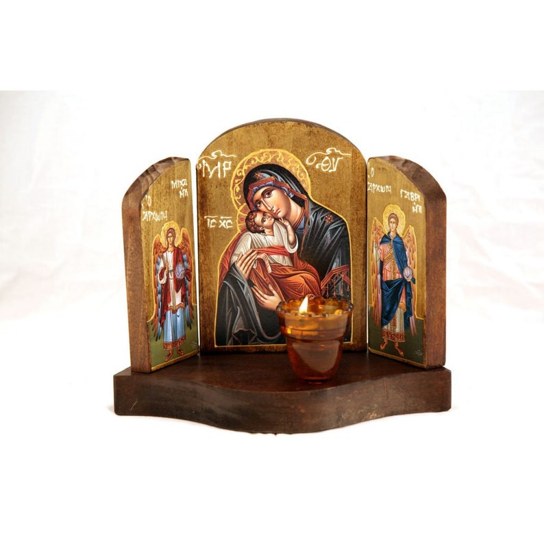 Blessed Virgin Mary With the Archangels- Theotokos - Greek Orthodox ...