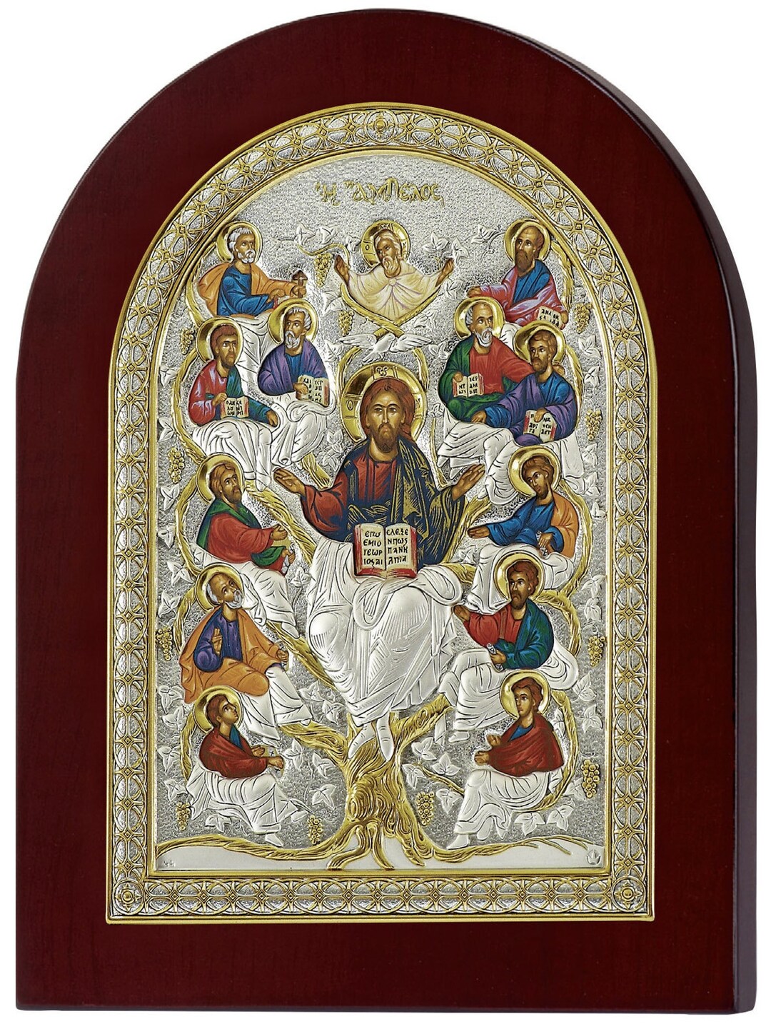 Tree of Life- Greek Orthodox Catholic Christian Byzantine-silver Icon ...