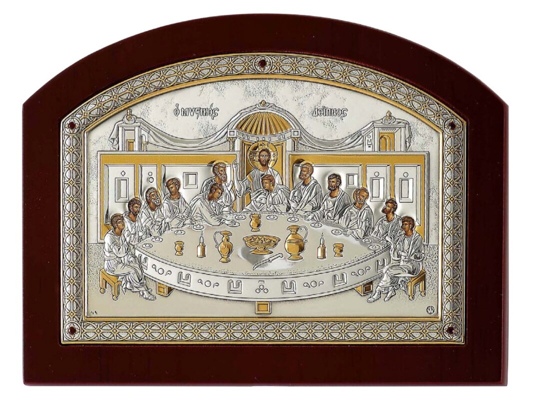 The Last Supper - Greek Orthodox Catholic Christian Byzantine-silver ...