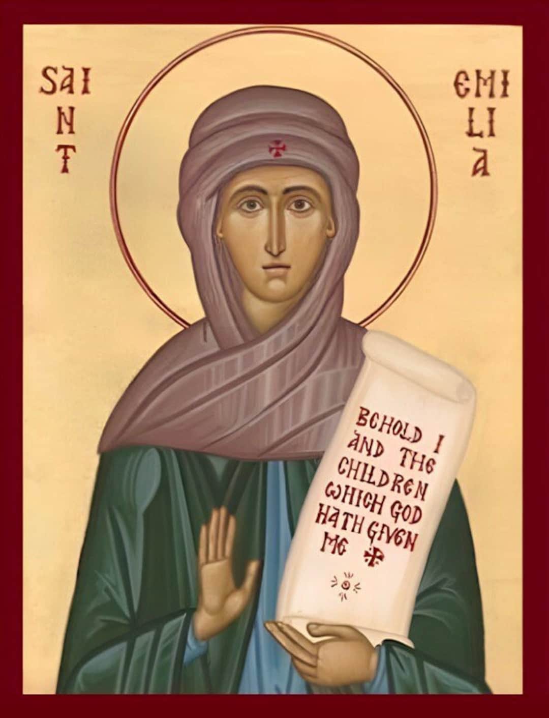 Saint Emilia Handmade Orthodox Catholic Christian Byzantine - Etsy