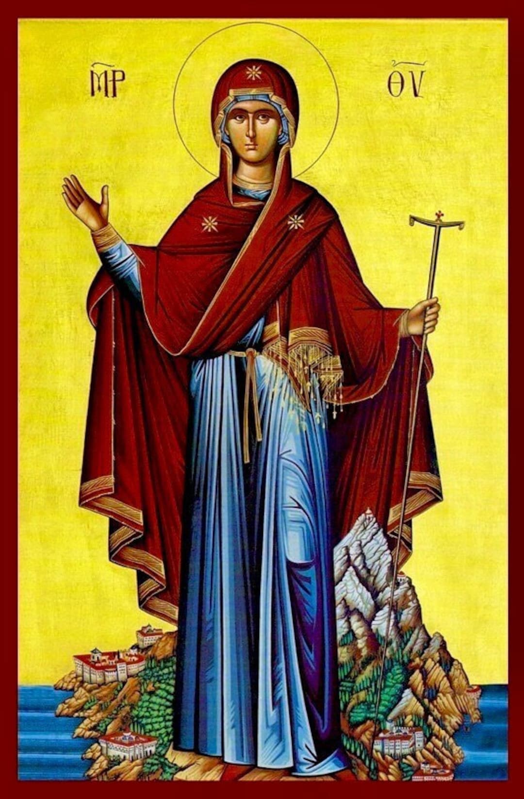 Blessed Virgin Mary- Theotokos - Greek Orthodox Catholic Christian ...