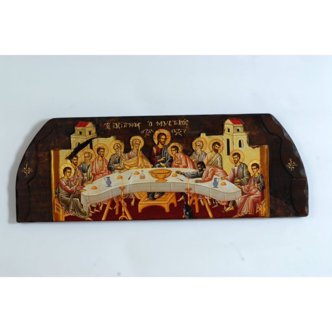 The Last Supper - Greek Orthodox Catholic Christian Byzantine Wooden ...