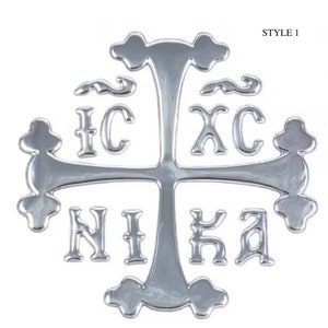 Christogram IC XC NIKA- Jesus Christ - Enamel Stickers for Cars, Laptop ...