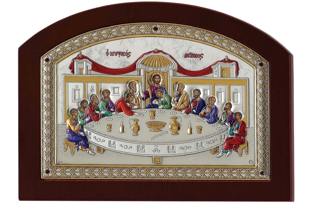 The Last Supper - Greek Orthodox Catholic Christian Byzantine-silver ...
