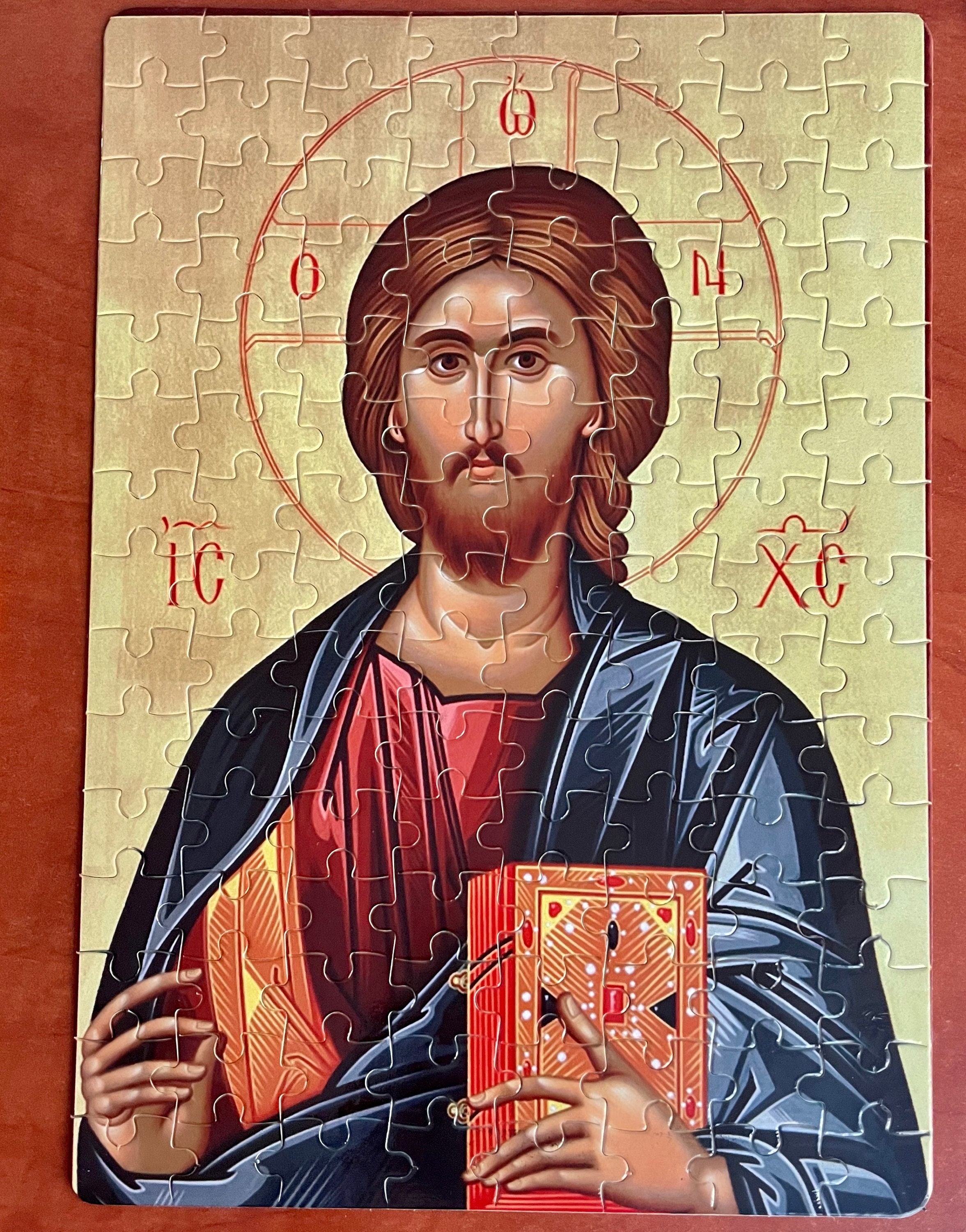 Jesus Christ Virgin Mary Puzzle Jigsaw With Orthodox Catholic Christian ...