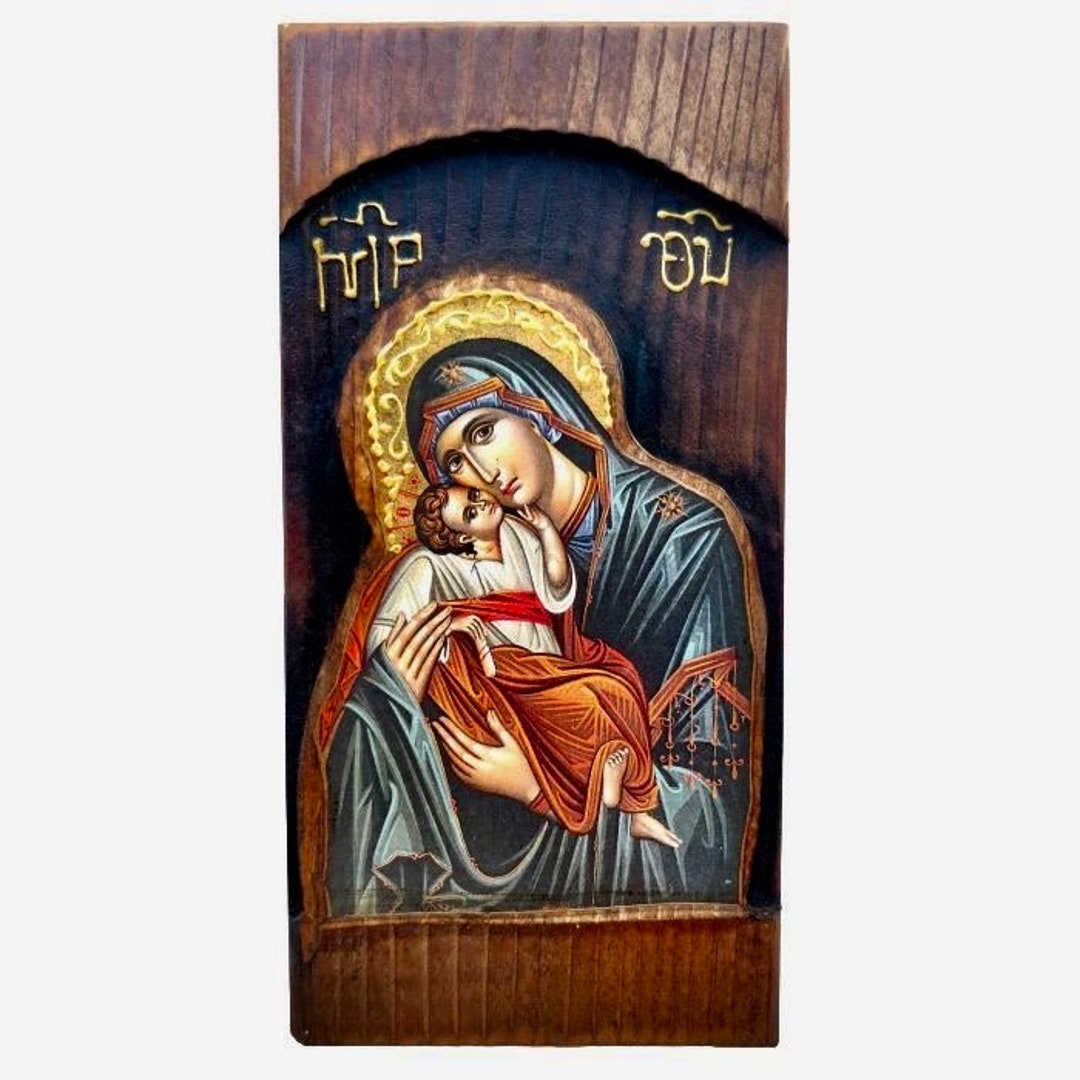 Blessed Virgin Mary Theotokos Greek Orthodox Catholic Christian ...