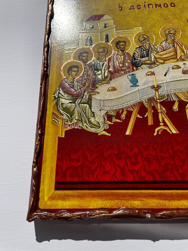 The Last Supper - Greek Orthodox Catholic Christian Byzantine Wooden ...