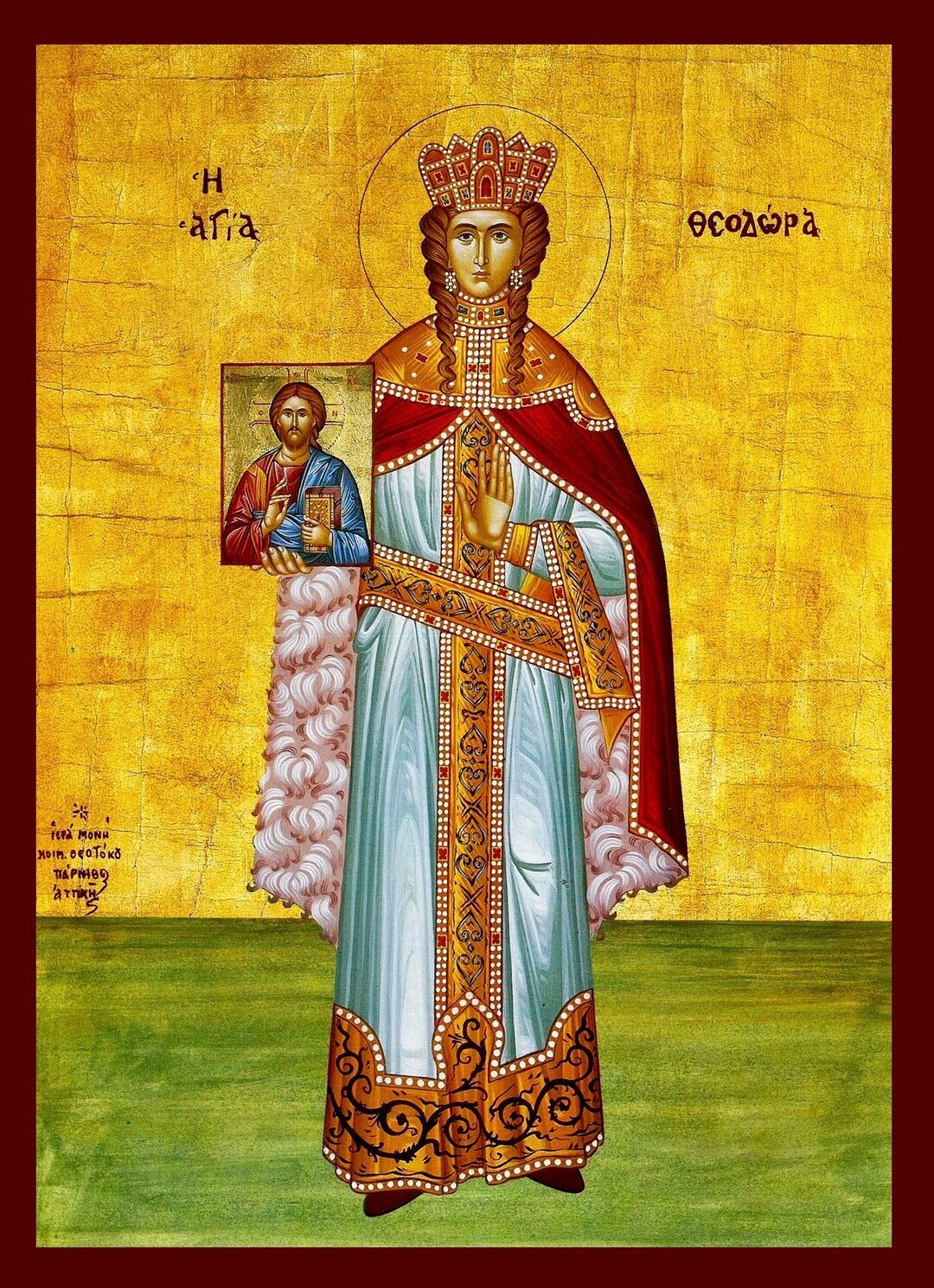 Saint Theodora - Greek Orthodox Catholic Christian Byzantine Wooden ...