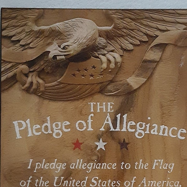 Pledge of Allegiance Wall Hanging - Etsy