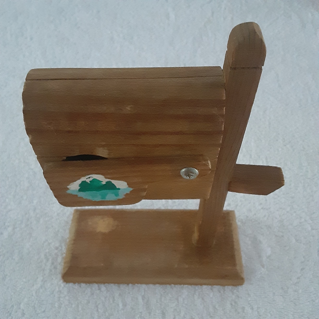 7 1/2 in Wooden Mailbox Stamp Holder - Etsy