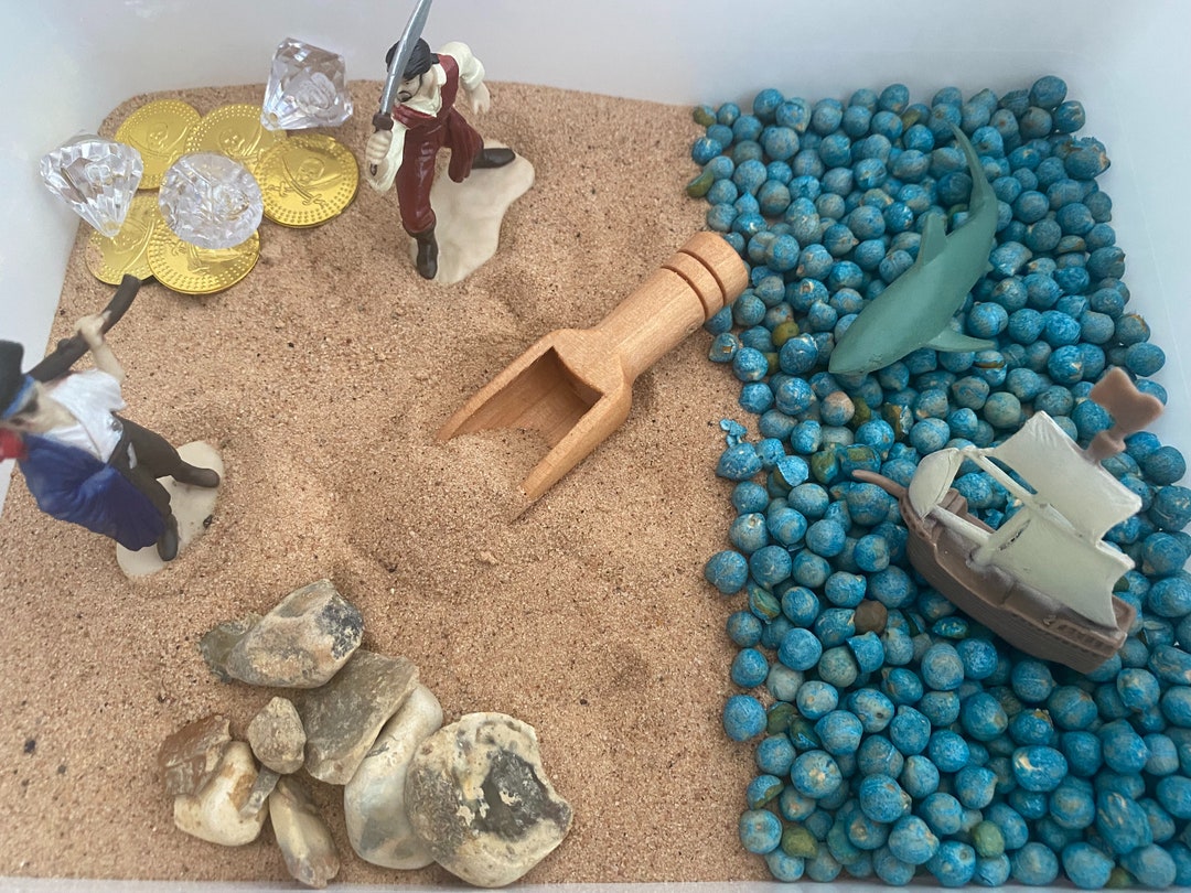 Pirate Sensory Kit Tuff Tray Play Sensory Bin Loose Parts Play Kit ...