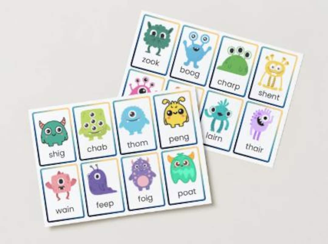 Phase 3 Phonics Flashcards | Alien & Real Words | KS1 Reading (PDF ...