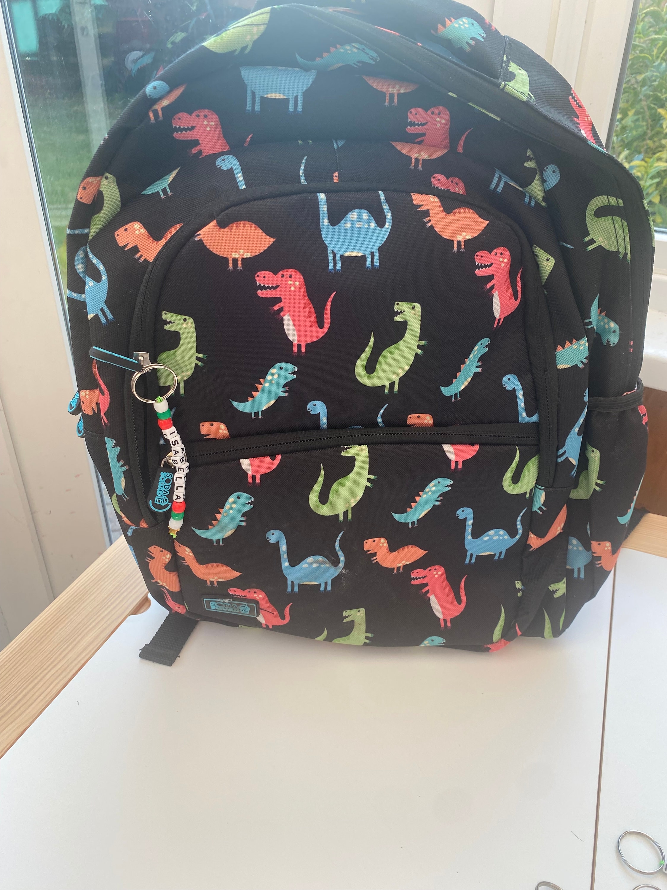 Personalised Christmas Name & Word Bead Keyrings | Keychain | Bag ...