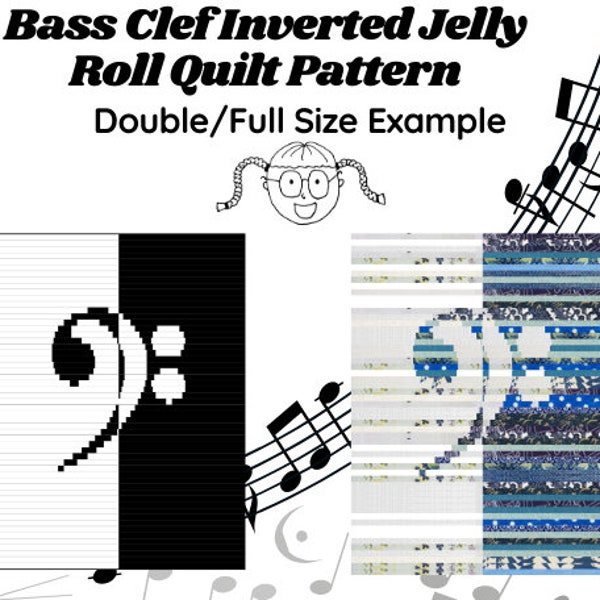 Bass Clef Pattern - Etsy