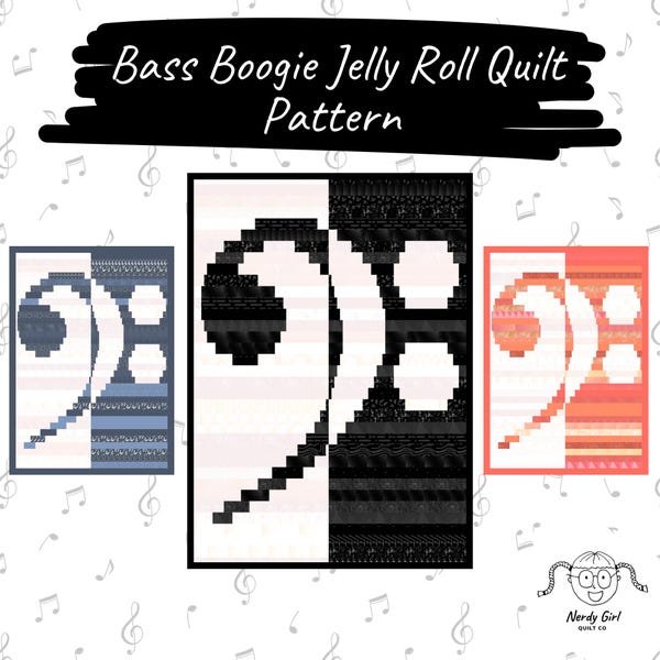 Bass Clef Pattern - Etsy