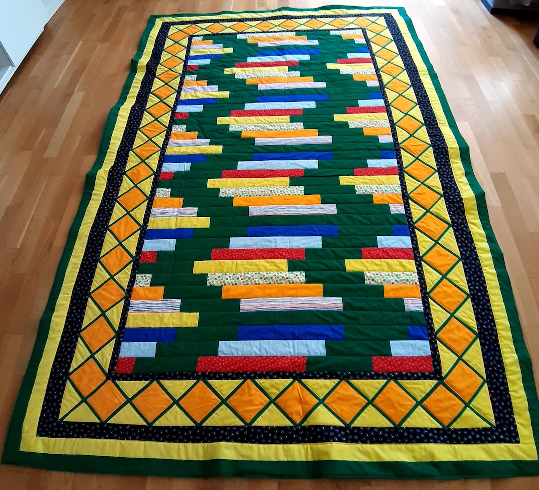 Bedspread Patwork Quilt Single Bed Samba Do Brazil - Etsy