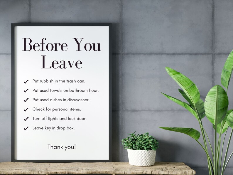 MEGA Bundle of 31 Airbnb Signs, Airbnb Signage Template, Airbnb Welcome ...