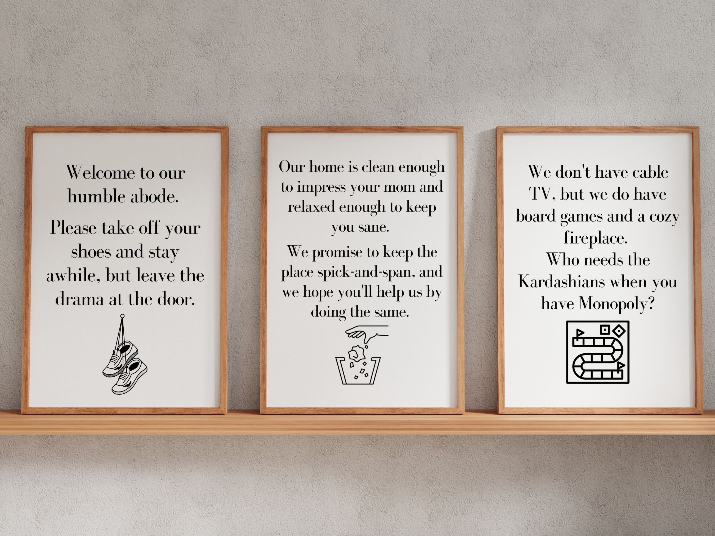 Airbnb Witty Signs Bundle of 6 | Funny Airbnb Signs | Sarcastic House ...