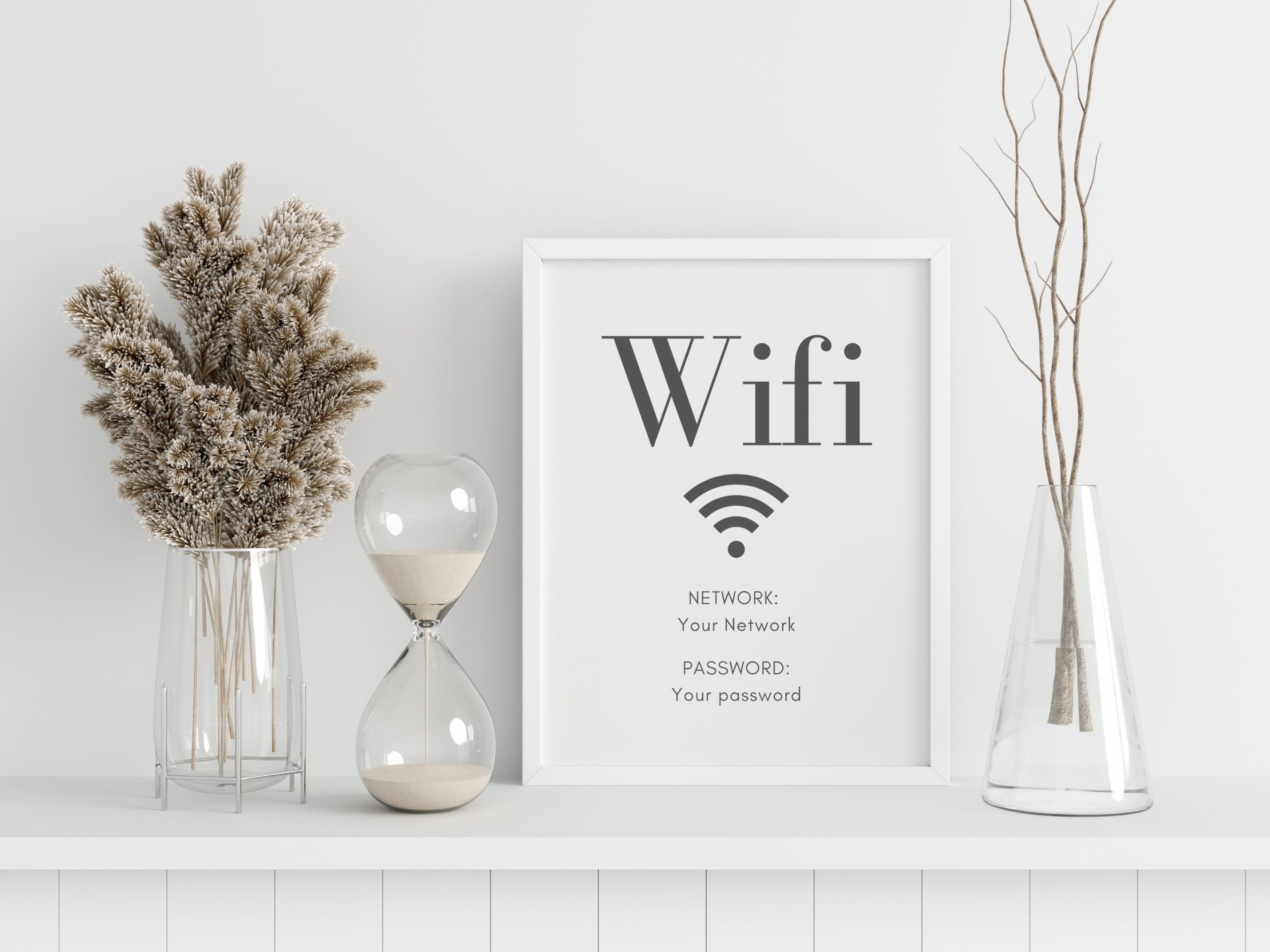 Airbnb Signs Set of 3, Airbnb Signage, Airbnb Sign Templates, Wifi ...