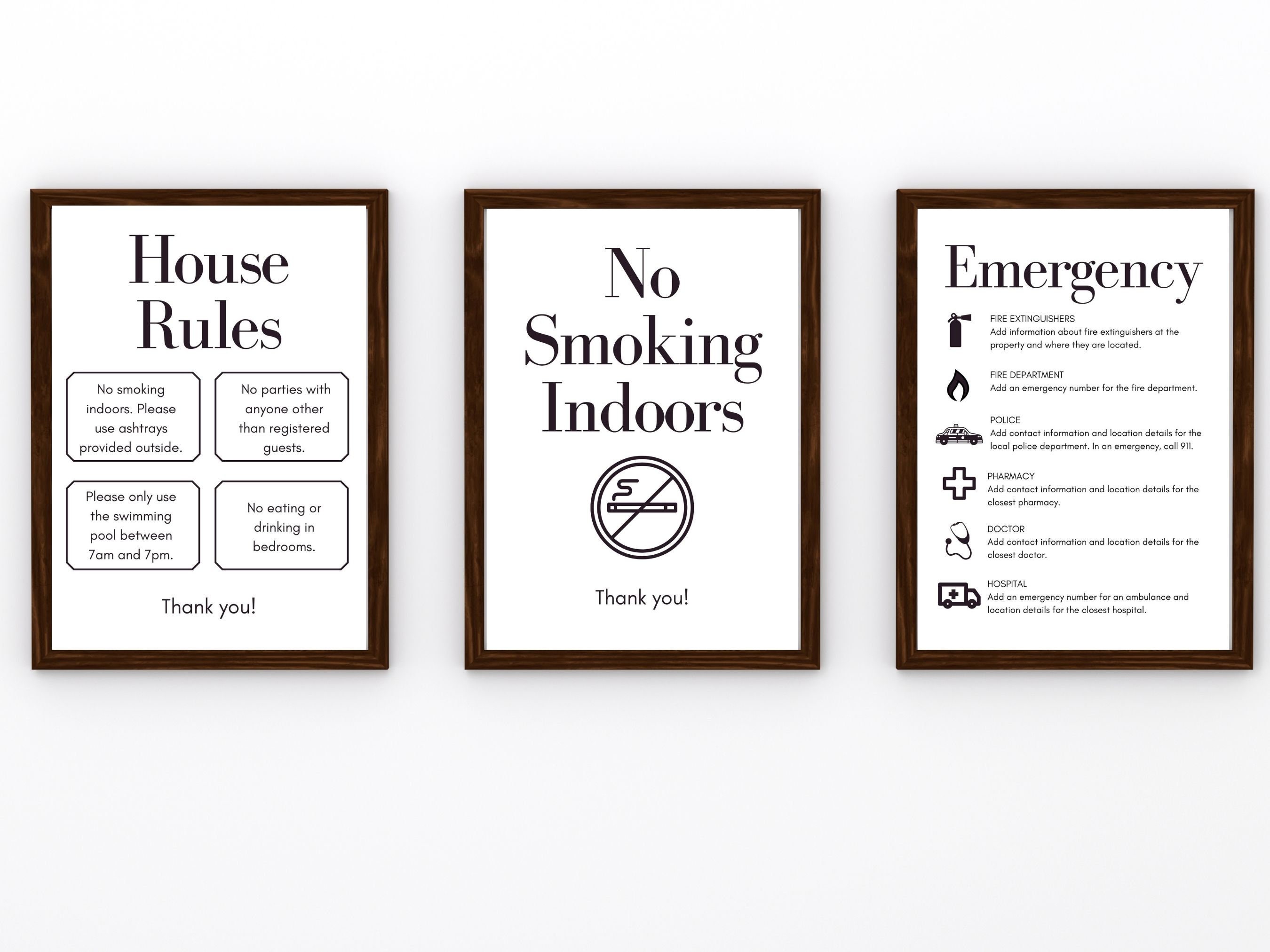 Airbnb Sign Bundle, 25 Airbnb Signs, Airbnb Signage, Airbnb Welcome ...