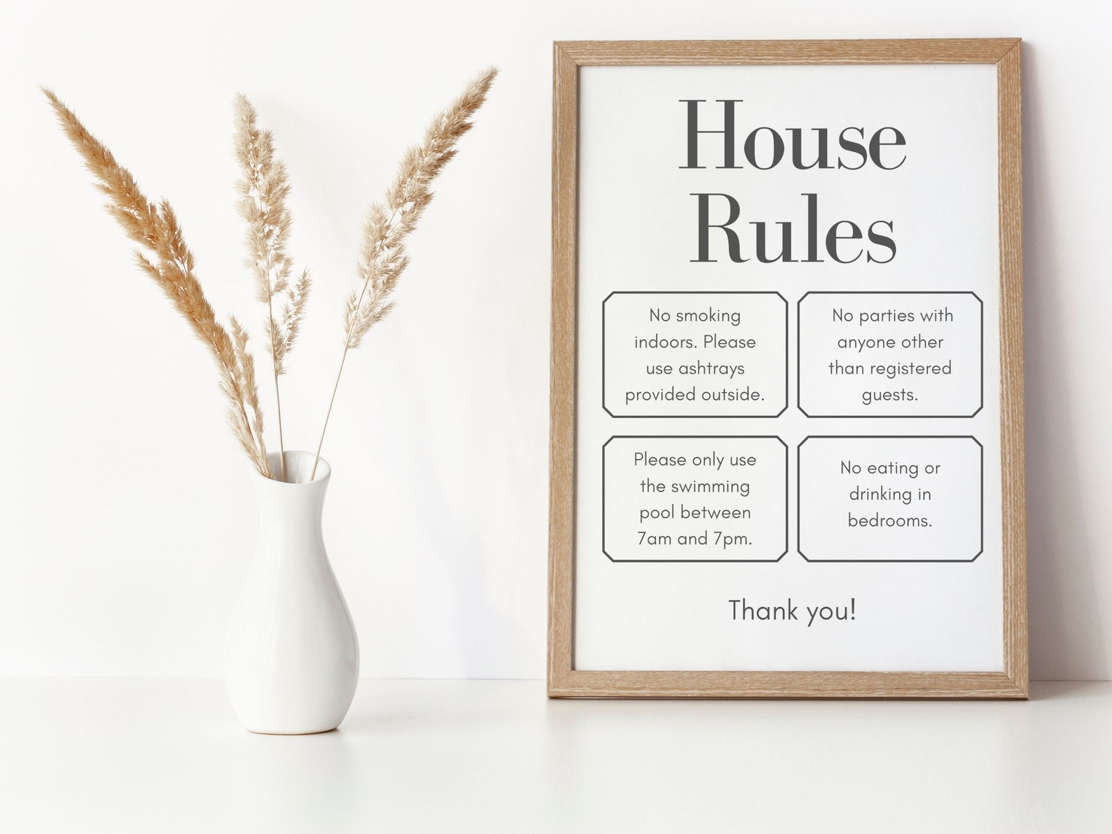 Airbnb House Rules Sign Template Airbnb Home Rules Sign - Etsy