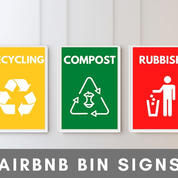 Recycle Bin Signage - Etsy