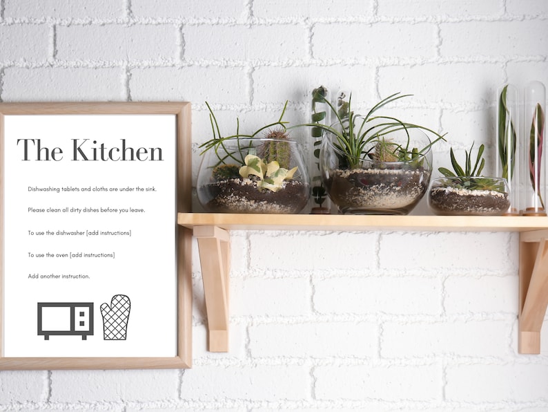 Airbnb Sign Bundle | Airbnb Signage | Signs for Rental Home | Wifi Sign ...