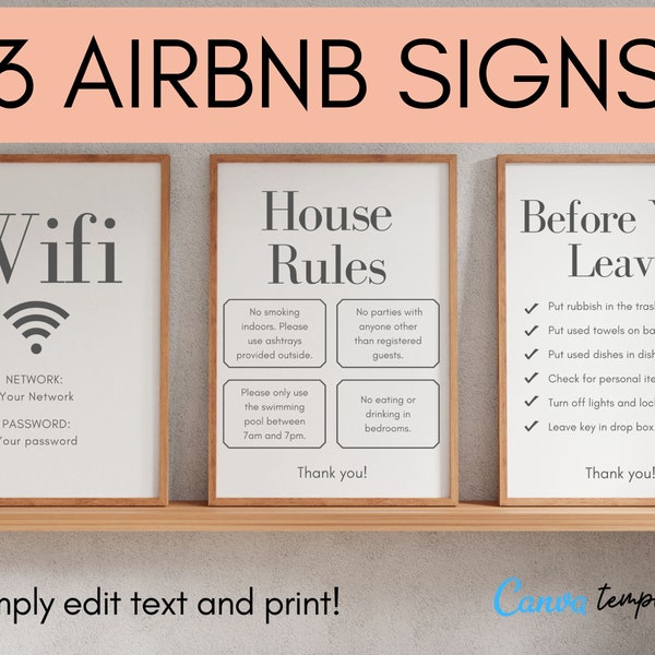 Airbnb Sign - Etsy