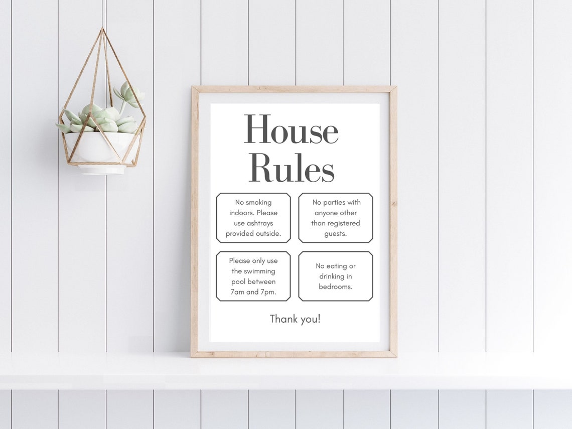 Airbnb Signs Set of 3, Airbnb Signage, Airbnb Sign Templates, Wifi ...