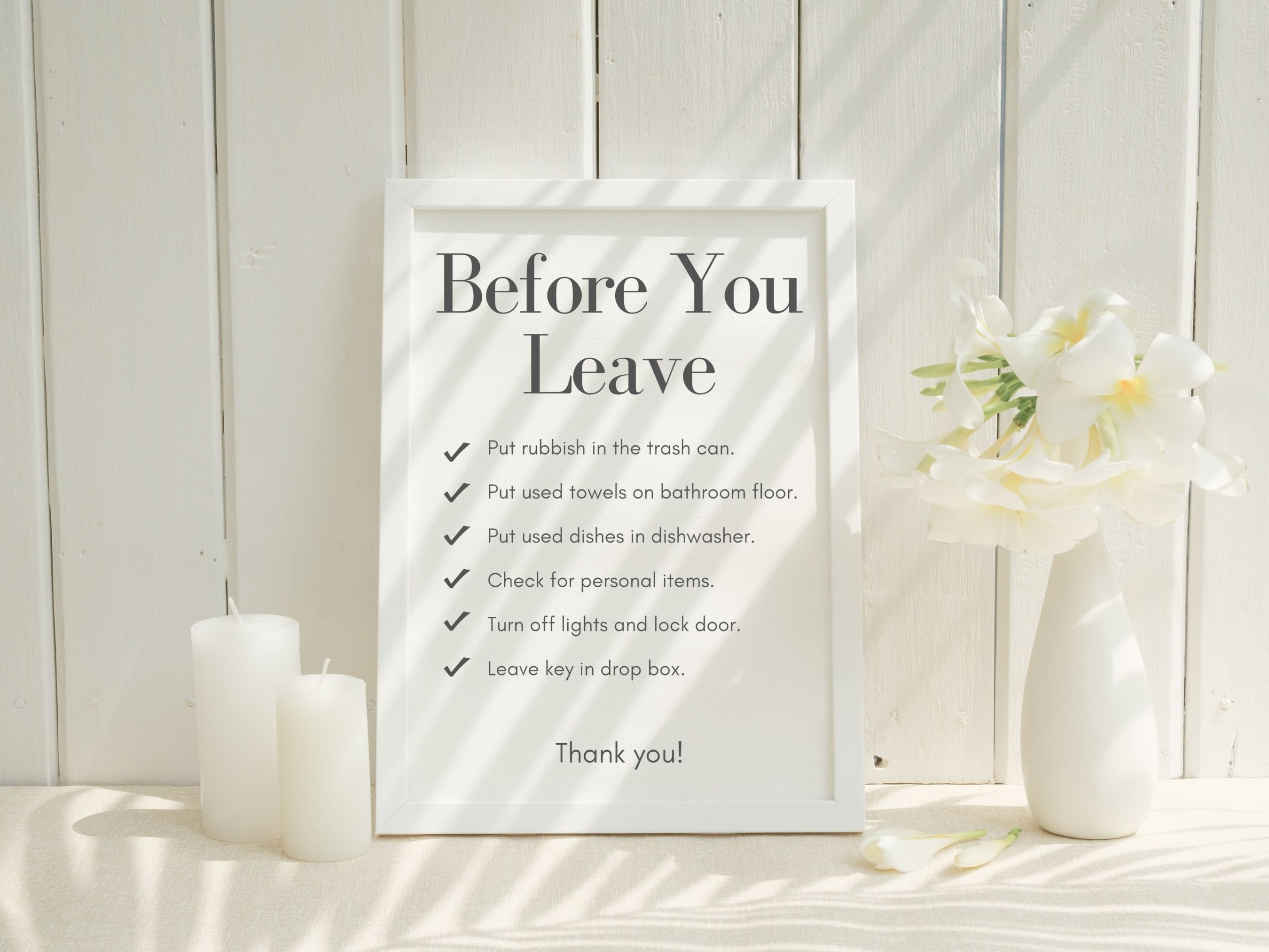 Airbnb Signs Set of 3, Airbnb Signage, Airbnb Sign Templates, Wifi ...