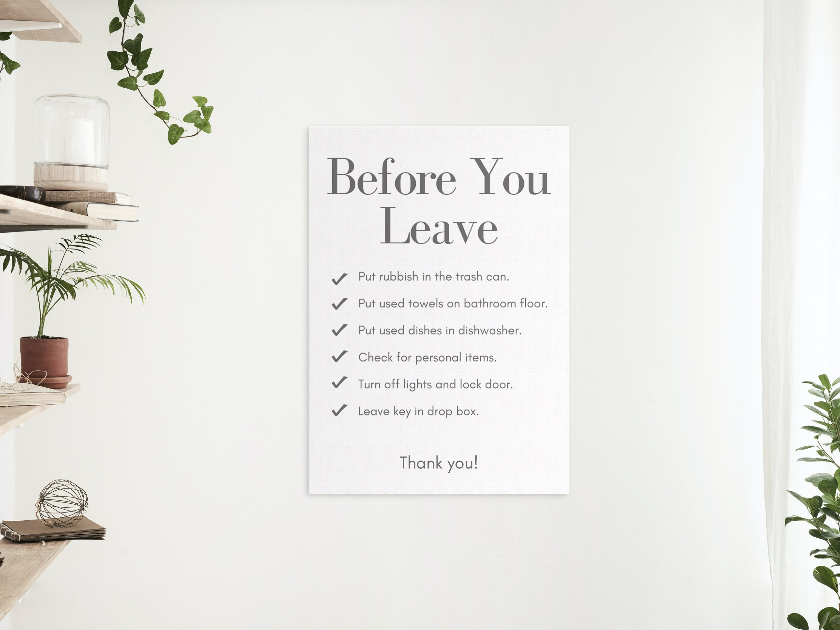 Airbnb Sign Bundle of 6 | Airbnb Signage | Signs for Rental Home | Wifi ...