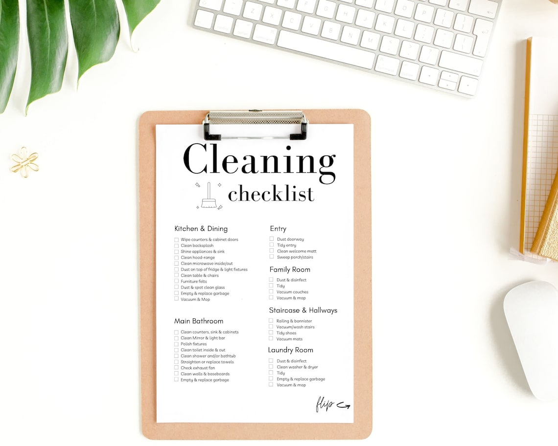 Airbnb Stocklist and Cleaning Checklist Bundle, Airbnb Cleaning List ...