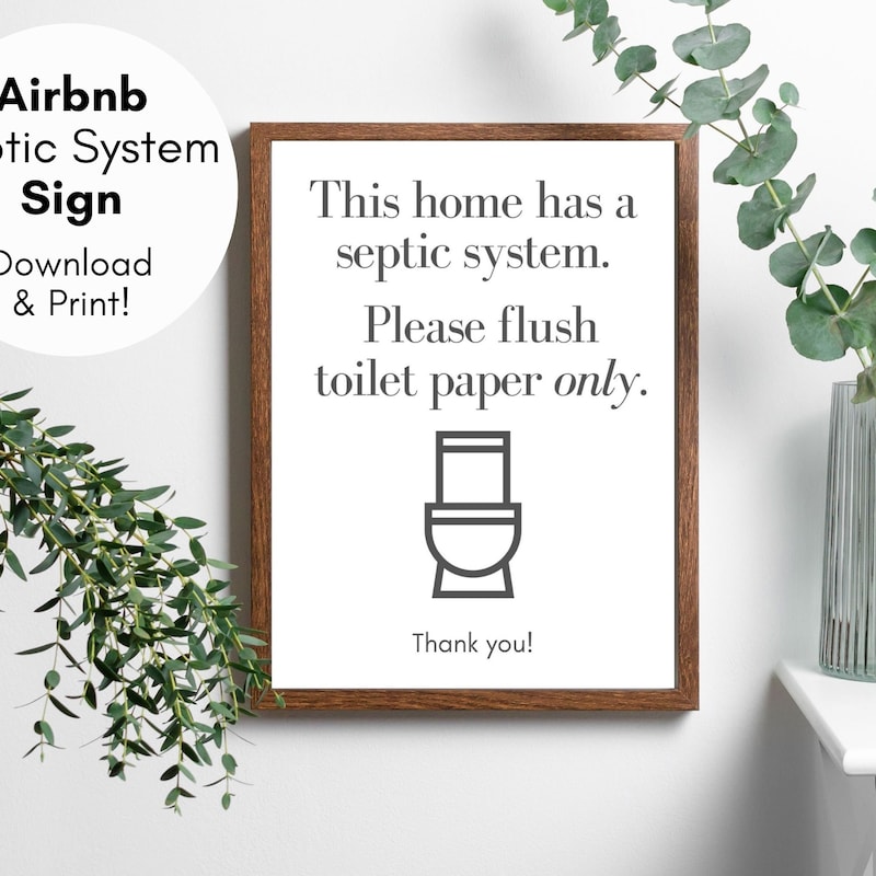 Toilet Signage Template - Etsy