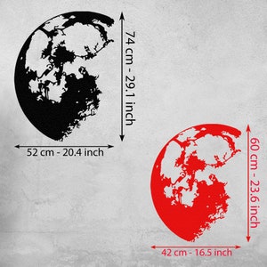 Moon Metal Wall Art Astrology Wall Decor Moon Sign Office - Etsy