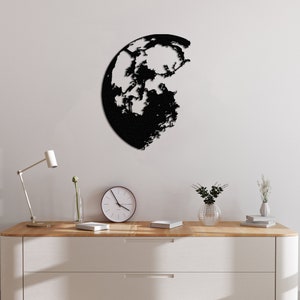 Moon Metal Wall Art Astrology Wall Decor Moon Sign Office - Etsy