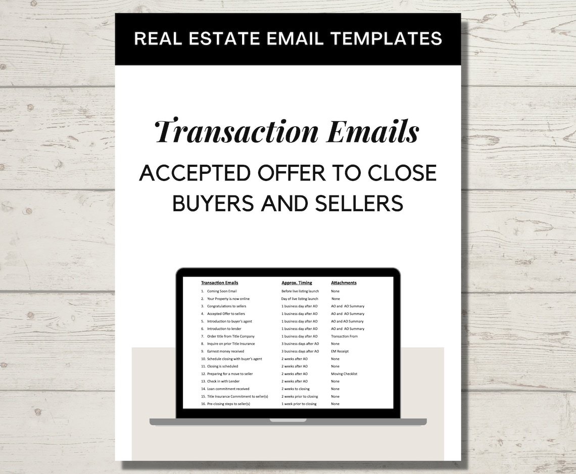Real Estate Transaction Coordinator Template Bundle Under - Etsy