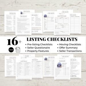 Real Estate Transaction Checklists Template Bundle | Buyer and Seller ...