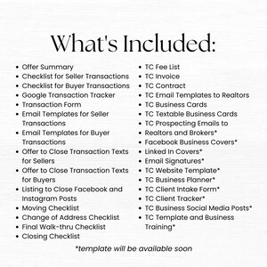 Transaction Coordinator Checklist and Templates Vault Real - Etsy