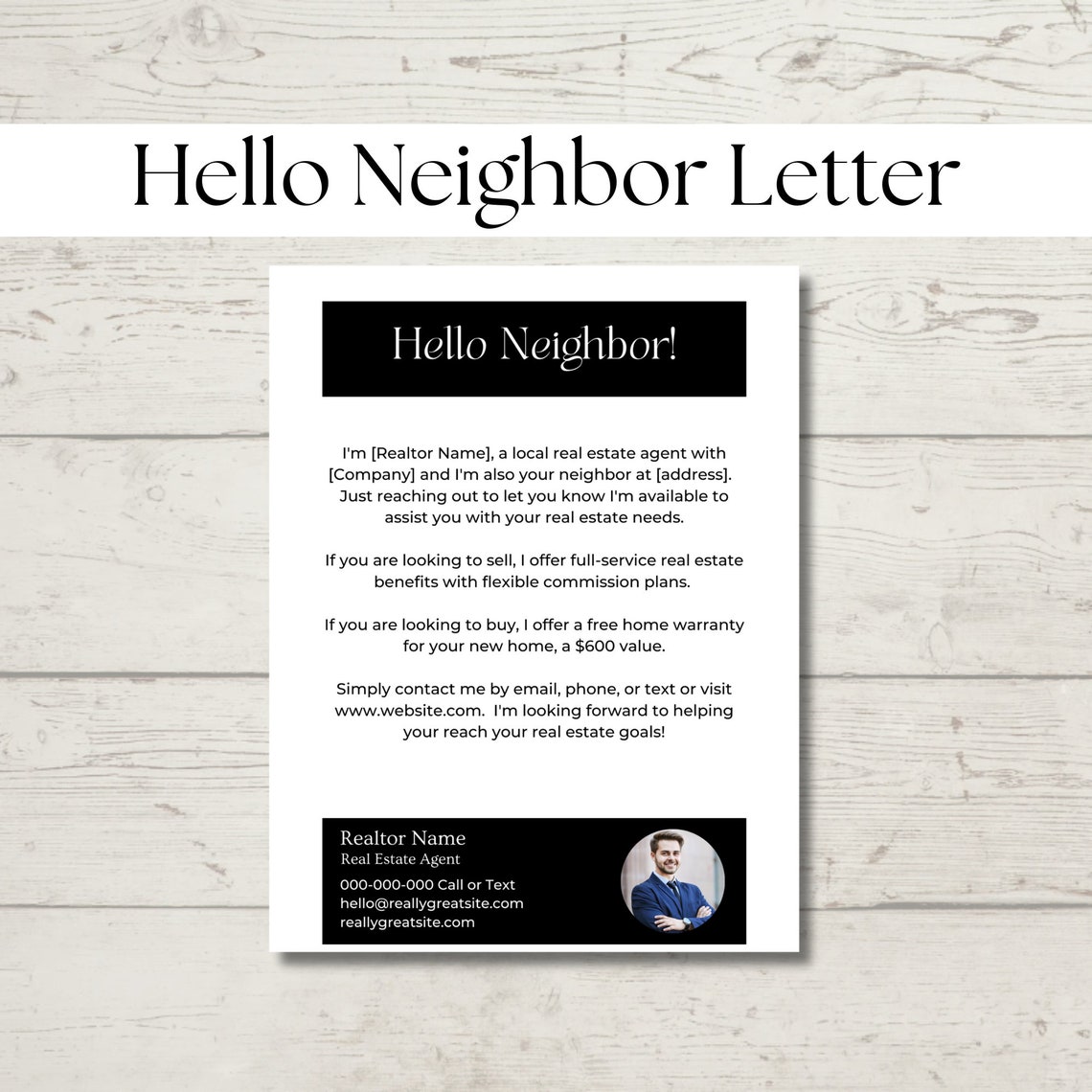 Hello Neighbor Letter, Real Estate Farming, Realtor Letter to Seller - Etsy