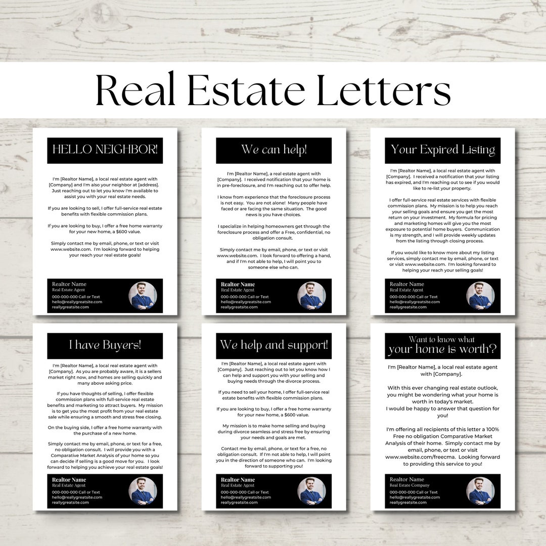 Real Estate Prospecting Letters, Hello Neighbor, Real Estate Farming - Etsy