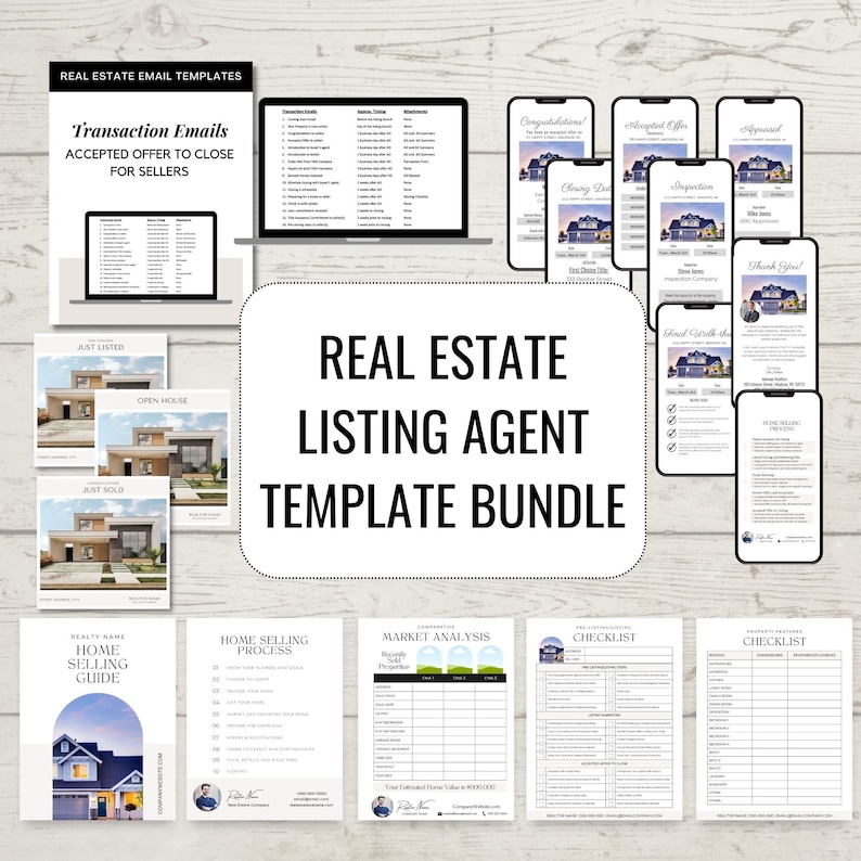 Real Estate Listing Template Bundle • Listing Presentation - Etsy