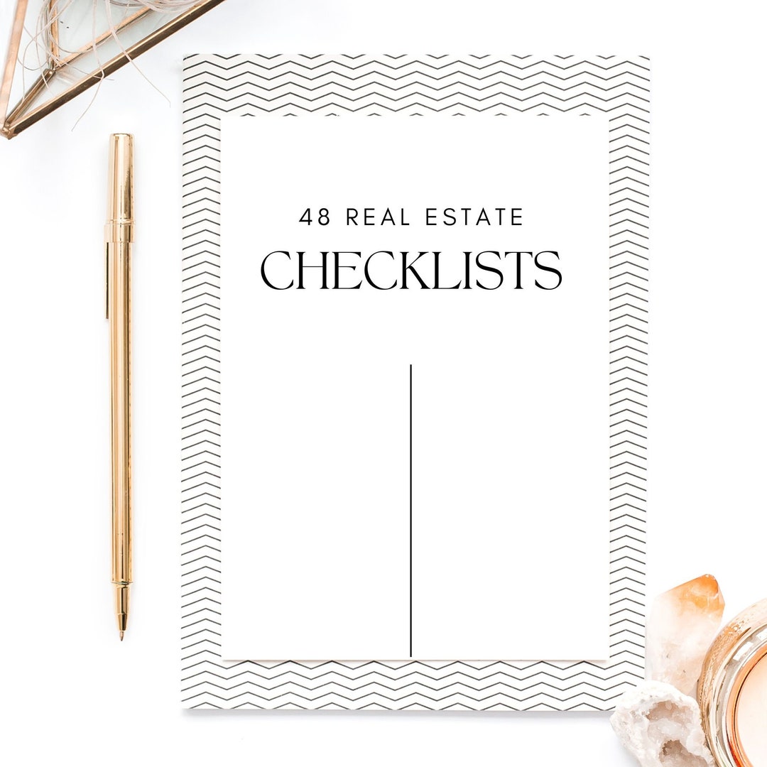 Real Estate Checklist Template Bundle | Checklists for Realtors | Home ...