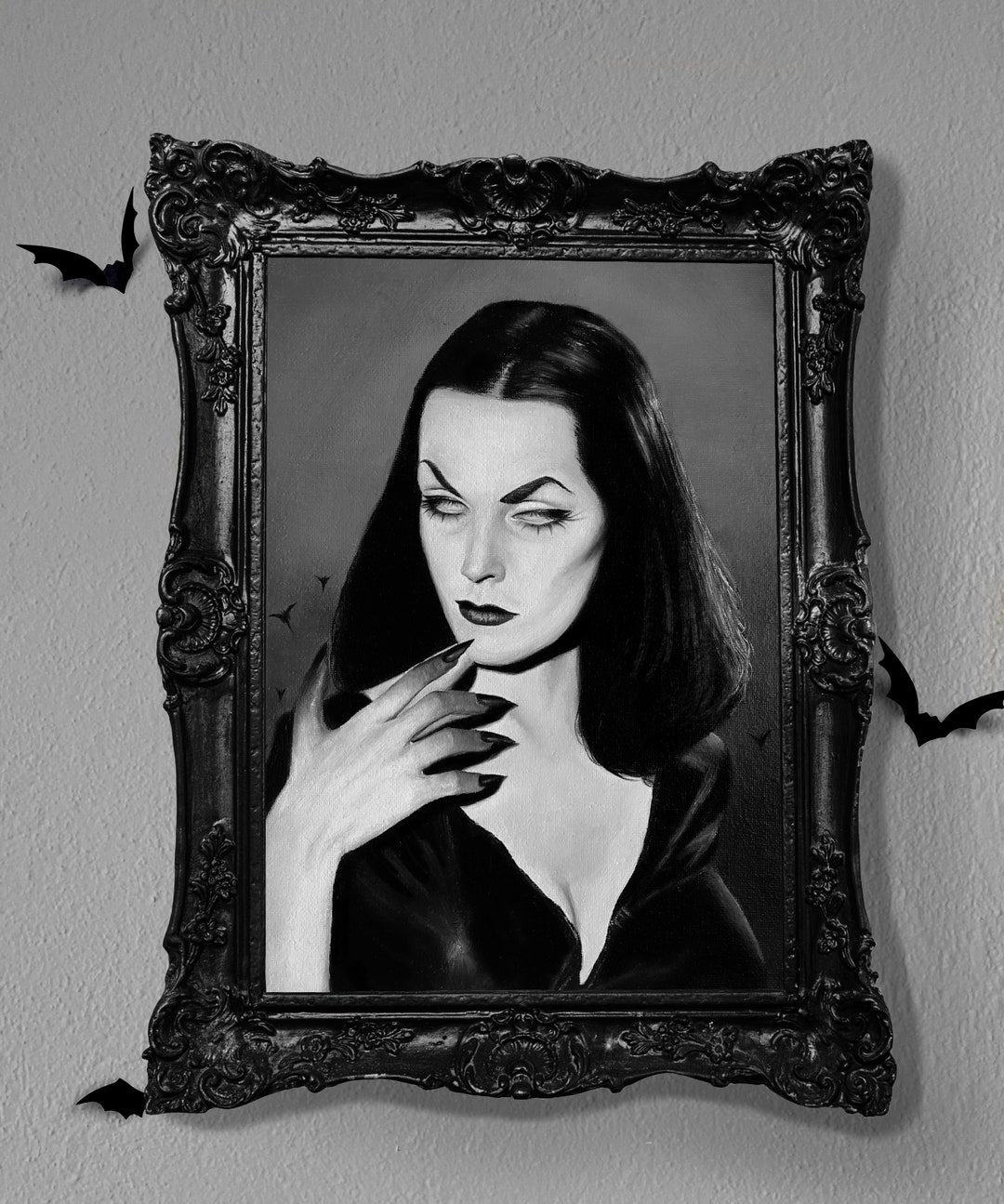 Vampira ORIGINAL Oil Painting AND Art Prints - Etsy